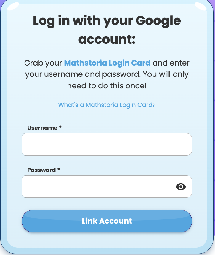 How Students Access Mathstoria - Sign in with Google