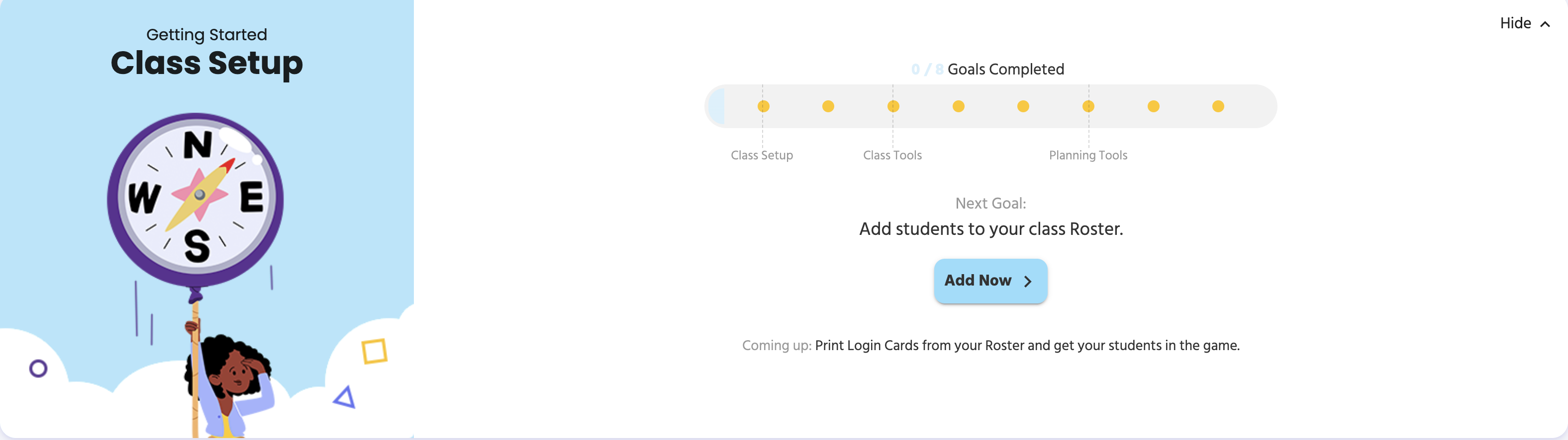 Teacher Dashboard Homepage