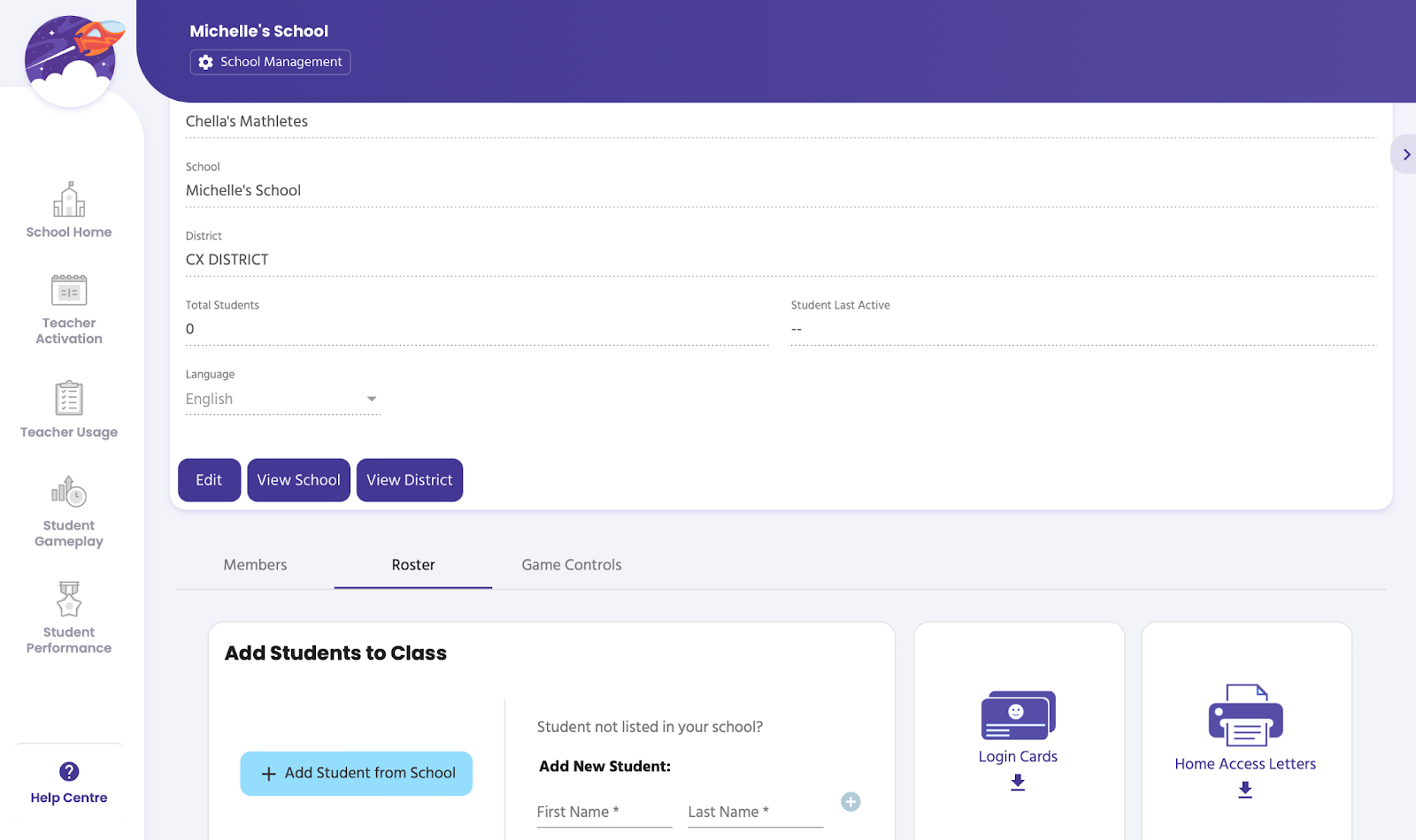 School Admin: Class Creation & Rostering Students