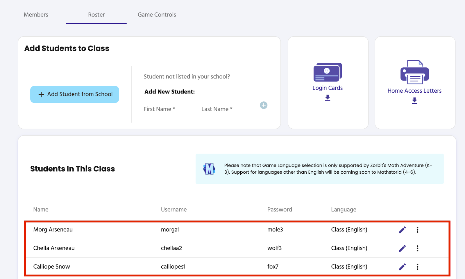 School Admin: Class Creation & Rostering Students