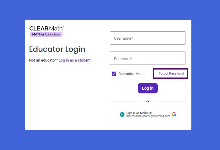 How To: Reset Password - Dashboard Login Page & Teacher Dashboard Settings